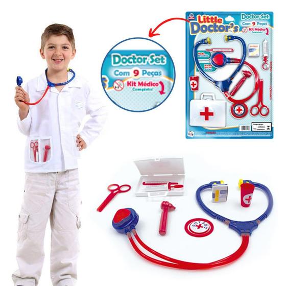 Mini Cartela Brincando de Doutor Medical Set 9 acessorios - Pica Pau ...