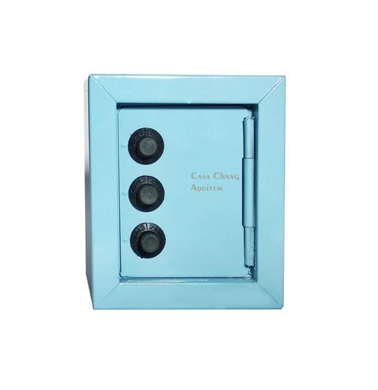 Mini Cofre Cofrinho Com Segredo Metal Fercar Moedas Cédulas - Cofre ...