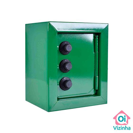 Mini Cofre com Segredo Cofrinho Porta Notas Moedas e Cédulas - Oi ...