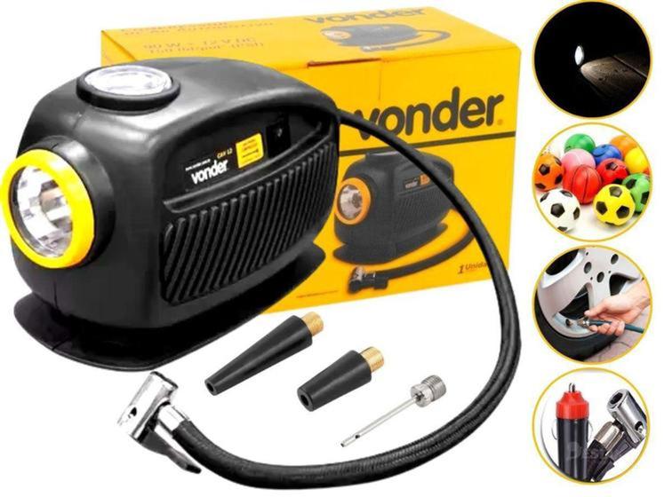 Mini Compressor Ar Portátil P Carro Moto Caminhão e Inflável 12v Vonder ...