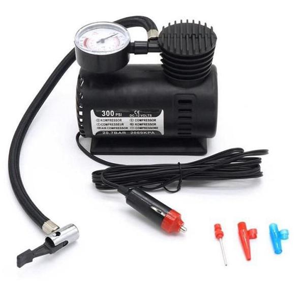 Mini Compressor Carro Automotivo 12V 300 Psi Portátil Pneu - Top Total ...