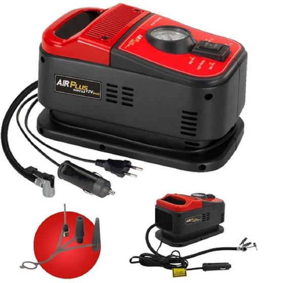Mini compressor de ar 12v 110v ou 220v duo air plus schulz - Mini ...