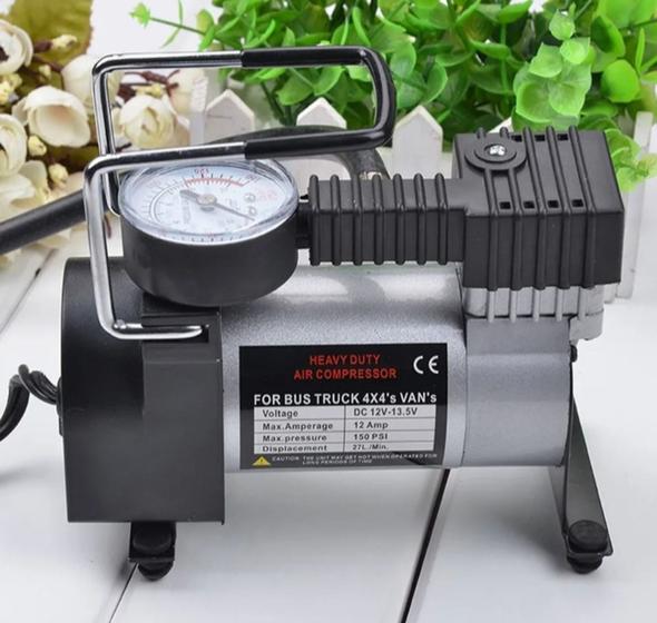 Mini Compressor De Ar 12v P/ Pneu De Moto, Carro E Bicicleta - B-MAX ...