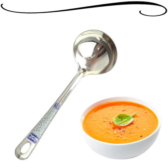 Mini Concha Aço Inox Desenhada Multiuso Para Sopas Feijão Caldos ...