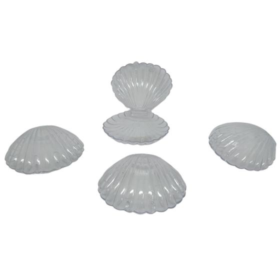 Mini Concha De Plástico Coloridas 10 Unidades Lembrancinha Sereia ...