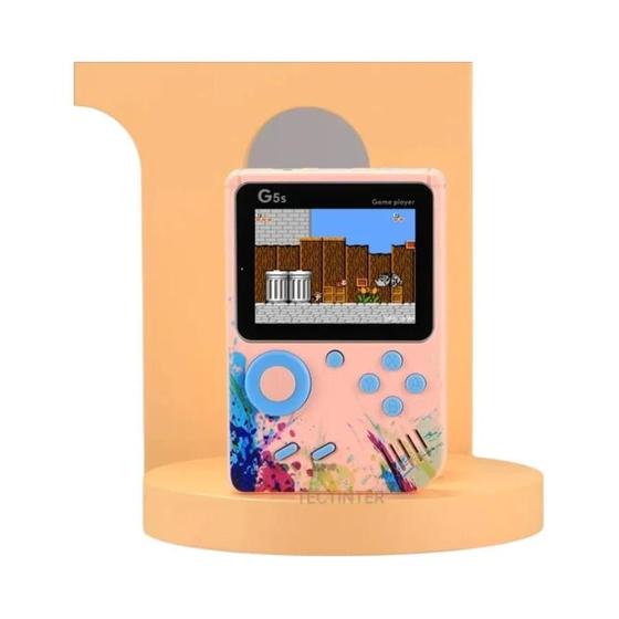 Mini Console De Jogos Portátil Retrô De 2,4 Polegadas G5S Com 500 Jogos Embutidos Saída AV Para ...