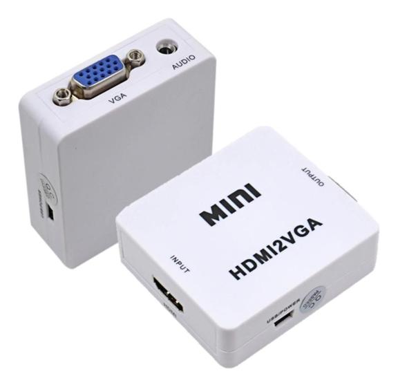 Mini Conversor Adaptador Hdmi Para Vga Hdmi2Vga Hdmi X Vga - Hd Video Converter - Adaptadores ...
