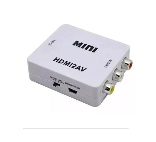 Mini Conversor Full Hd / Converte Entrada Hdmi P/ Av - Império ...