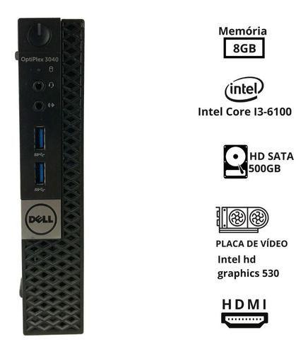 Mini Cpu Desktop Dell Optiplex 3040 I3 8gb 500gb - COMPUTADOR - CPU ...