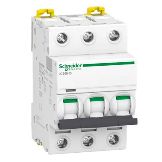 Mini Disjuntor ACTI9 IC60N Tripolar 32A 440V 10kA VCA/VCC A9F74332-BR Schneider - Disjuntor Din ...