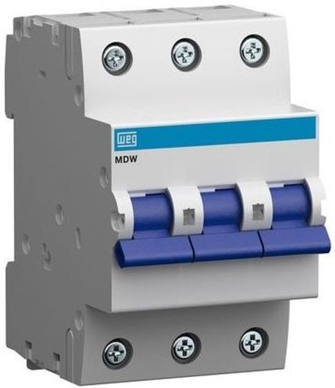Mini Disjuntor Tripolar DIN WEG Curva C 16A - Disjuntor Din - Magazine Luiza