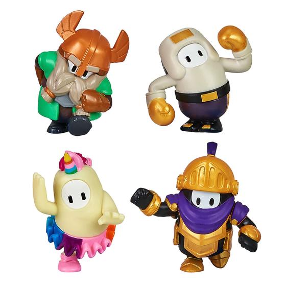 Mini Figuras Colecionáveis Fall Guys - Kit com 4 Personagens Hero Squad ...