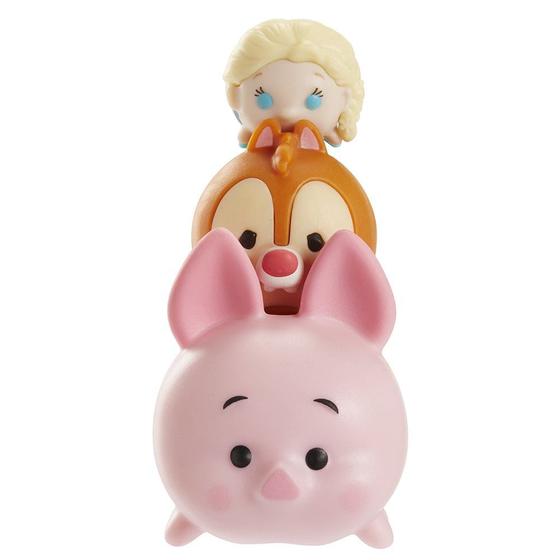 Mini Figuras Tsum Tsum Com 3 Figuras - Leitao, Teco e Elsa ESTRELA ...