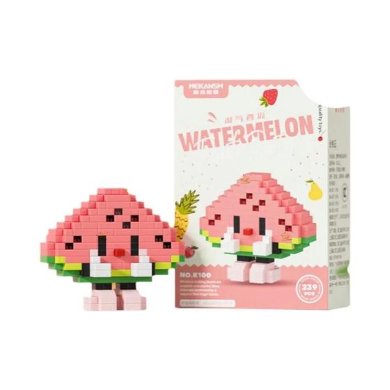 Mini Fruta Fofa Modelo 3D De Diamante Micro Blocos De Construção DIY ...