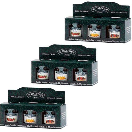 Mini Geléia Francesa St Dalfour Importada 84g (3 Unidades) - Geleia - Magazine Luiza
