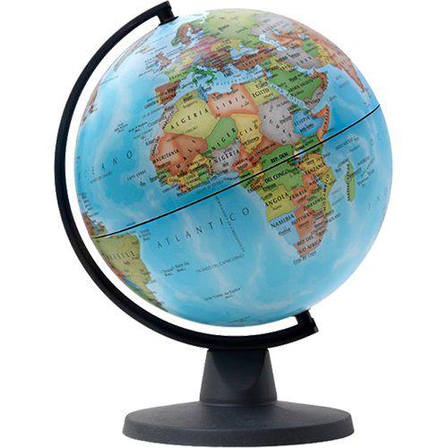 Mini Globo Geográfico Político Português 16cm Azul - CH Tech - Globo ...