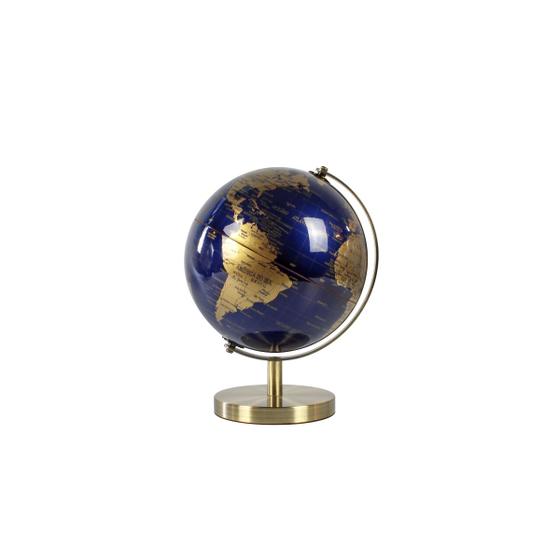 Mini Globo Terrestre Decorativo Edição Luxo Blue & Gold 18cm - Verito ...
