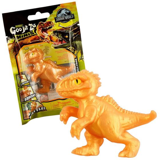Mini Goo Jit Zu Jurassic World Giganotossauro Dourado Raro - Sunny ...