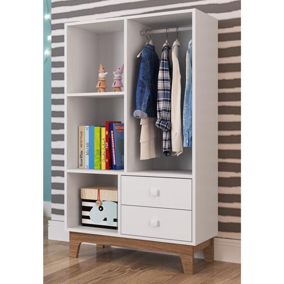 Mini Guarda Roupa 02 Gavetas 71cm BY600 Completa Móveis - Guarda-Roupa ...