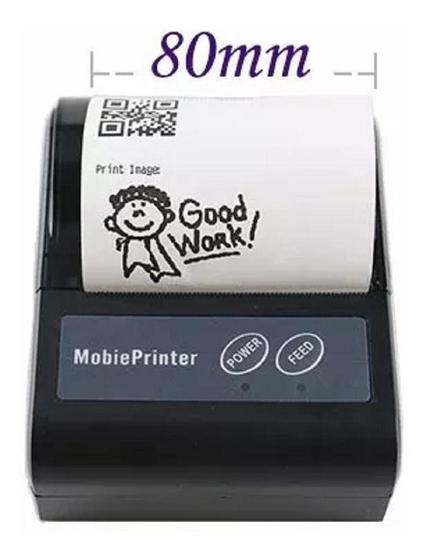 Mini Impressora Bluetooth Portatil 80mm Cupom Qr Code Usb - FOGUETE BOX ...