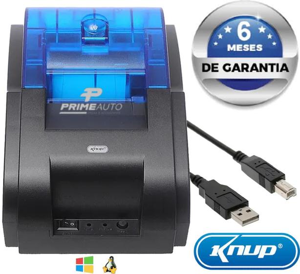 Mini Impressora Térmica 58MM Cupom Senha Comanda USB para Pc Notebook ...