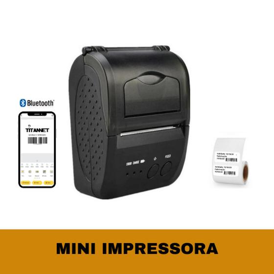 Mini Impressora Térmica 58mm P/ Celular Pc Ou Notebook - TITANNET ...