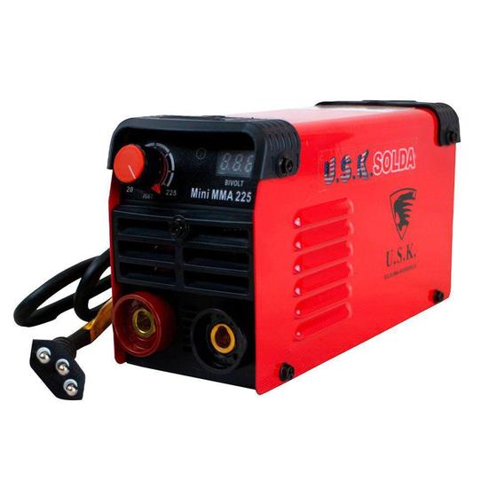 Mini Inversora de Solda IGBT MMA225 BIVOLT (127/220V) USK - MiniMMA225 ...