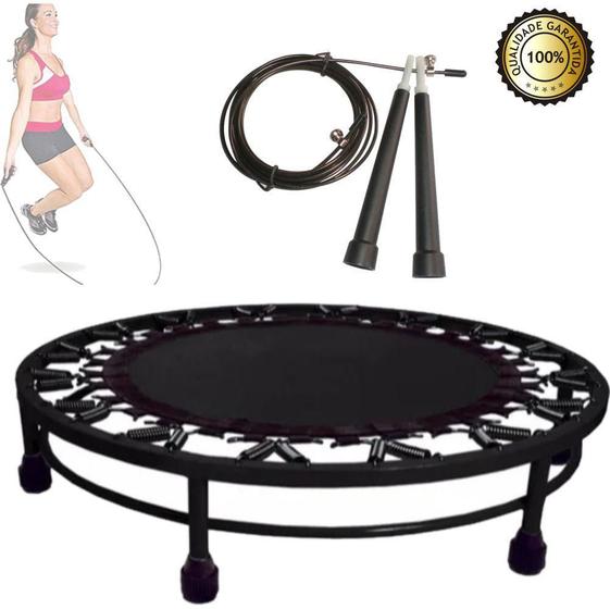 Mini Jump Trampolim Profissional Black + Corda De Aço - Infinity ...