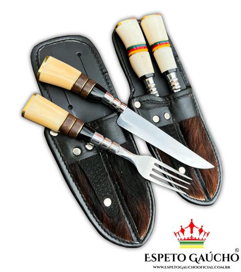 Mini kit Faca e garfo personalizado - Espeto Gaúcho - Espeto - Magazine ...