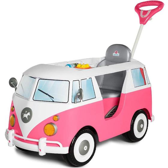 Mini Kombi Infantil Rosa com Pedal - CALESITA - Mini Veículos ...