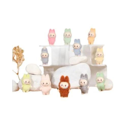 Mini Labubu Série Desenho Animado Reunindo Boneca Fofa Pingente Diy ...