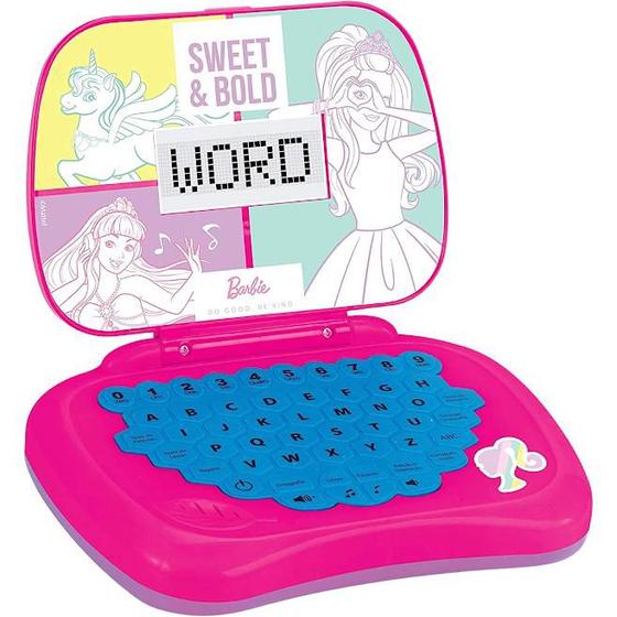 Mini Laptop Infantil Educativo Bilíngue Barbie Candide - Laptop ...