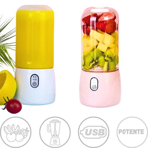 Mini Liquidificador Portátil Recarregável Usb Mixer Elétrico - Mini ...