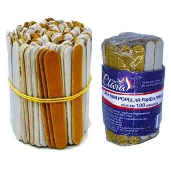 Mini Lixa Para Unhas Parda 100 Unidades - Santa Clara - Salon Line ...