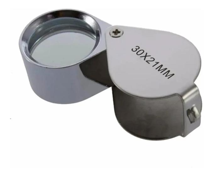 Mini Lupa Bolso Cor Prata Instrumento De Trabalho 30x-21mm - ZEN - Lupa ...