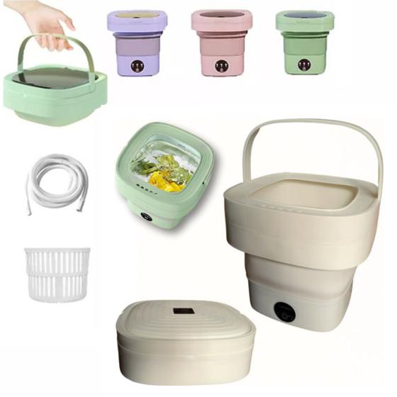 Mini Maquina Lavadora Lava Roupas Forte Potente Centrifuga 6,5 Litros ...