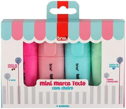 Mini Marca Texto Com Cheirinho De Tutti Frutti 4 Cores BRW - No Magalu ...