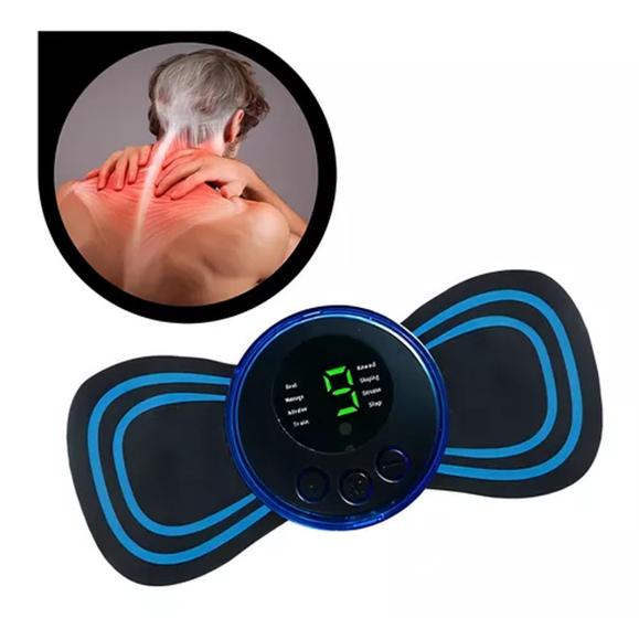 Mini Massageador Eletroterapia Ems Cervical Perna Lombar Abdomen Cor ...