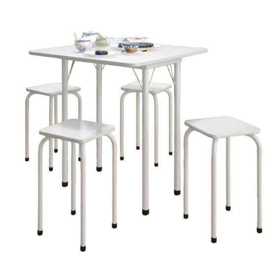Mini Mesa Dobravel com 4 Banquetas - Bonavita - Mesa de Parede ...