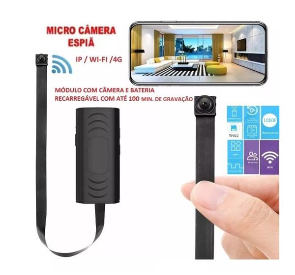 Mini Micro Câmera Escondida Espia Hd Ip Wifi Celular - OEM - Câmera ...