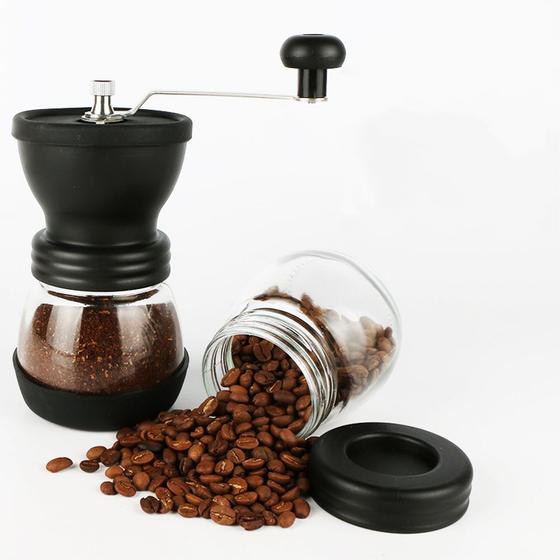 Mini Moedor Manual Grãos Café Madeira Gaveta Manivela Retro - Clink ...