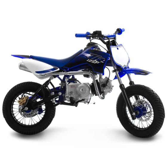Mini Moto Cross Azul Pro Tork TR125F 2017 Super Motard 125cc Aro 12 ...