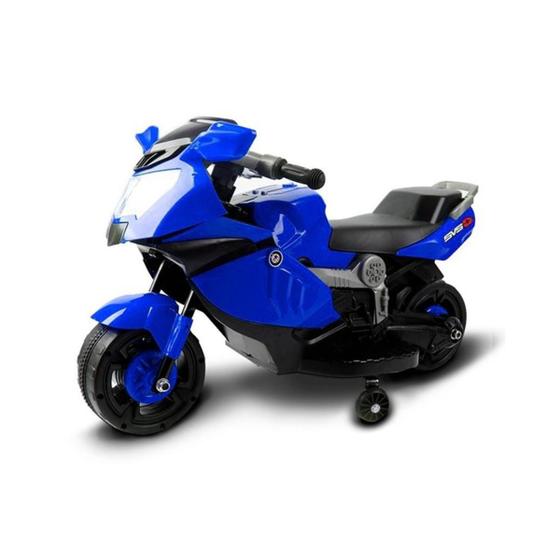 Mini Moto Elétrica Infantil Recarregável 6V Com Rodinhas Luzes e Sons ...