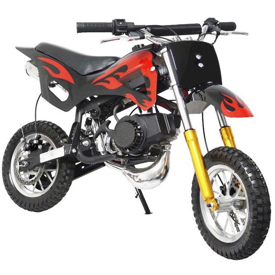 Mini Moto Infantil Gasolina 2 Tempos 49CC Cross Trilha Off Road ...