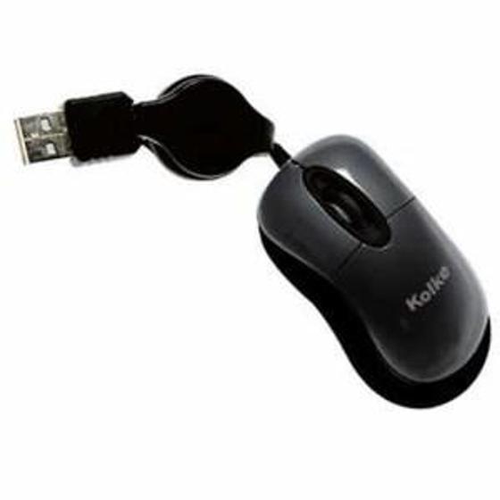 Mini Mouse Óptico Retrátil USB Kolke KM-107 Preto - Mouse - Magazine Luiza