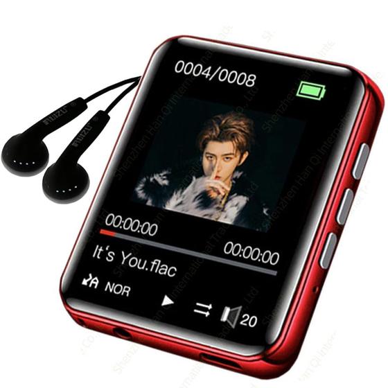 Mini Mp3 Player Ruizu 8gb M4 Bluetooth Tela Touch Mp4 Fone Pedômetro ...