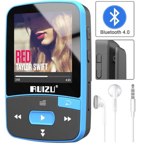 Mini MP3 Player RUIZU X50 8GB Bluetooth Clip Esportes Fitness Corrida ...