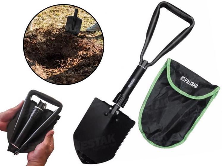 Mini Pá Pazinha Com Serrote Bico Dobrável 160x280mm Para Jardins ...
