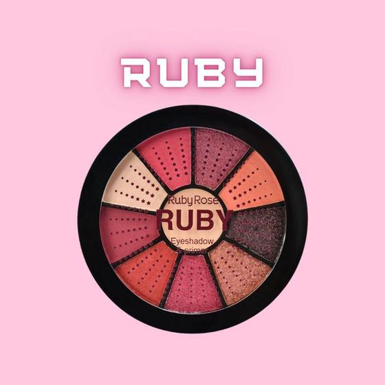 Mini Paleta de Sombra Rubyrose - Ruby rose - Paleta de Sombras - Magazine Luiza