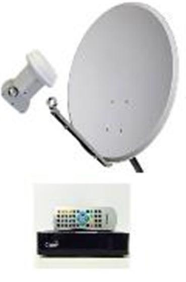 Mini Parabólica Claro Tv Pré-Pago Mercantil SD 1 Receptores Digital ...